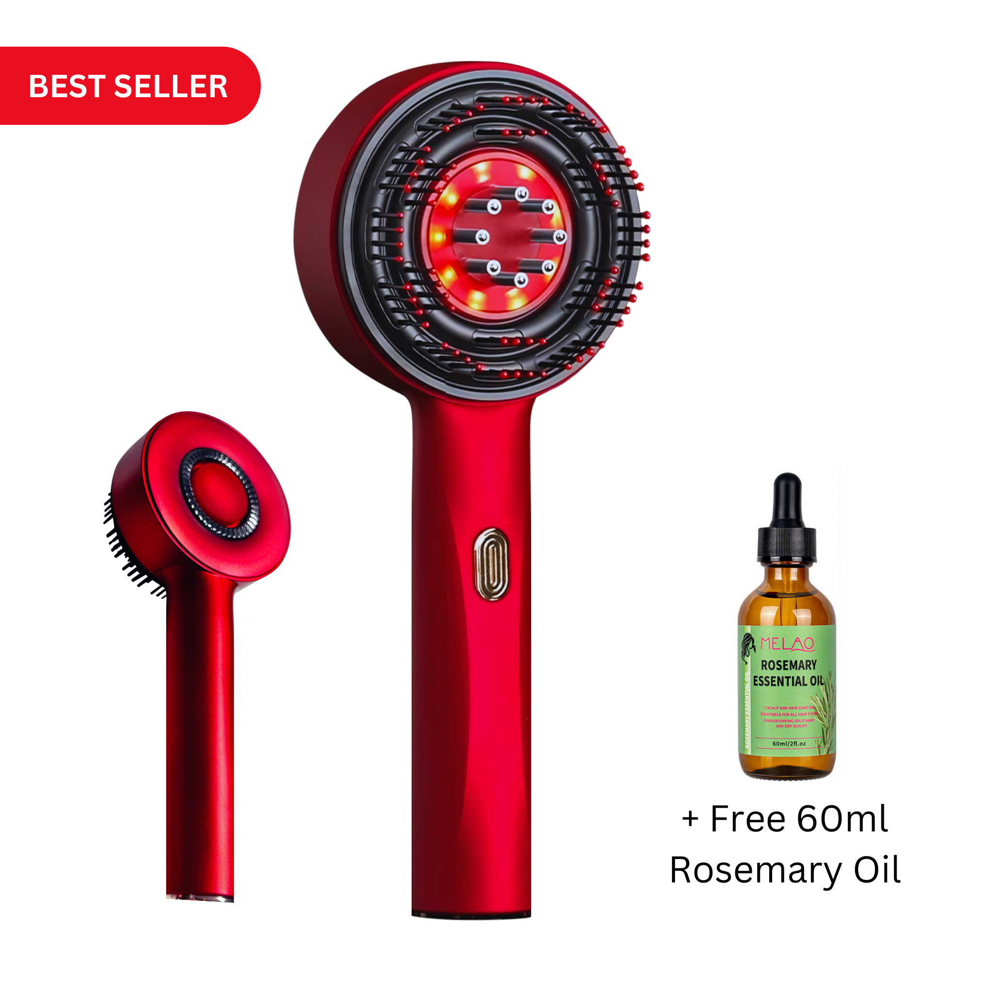 Glowera Red Light Scalp Massager 3 in 1